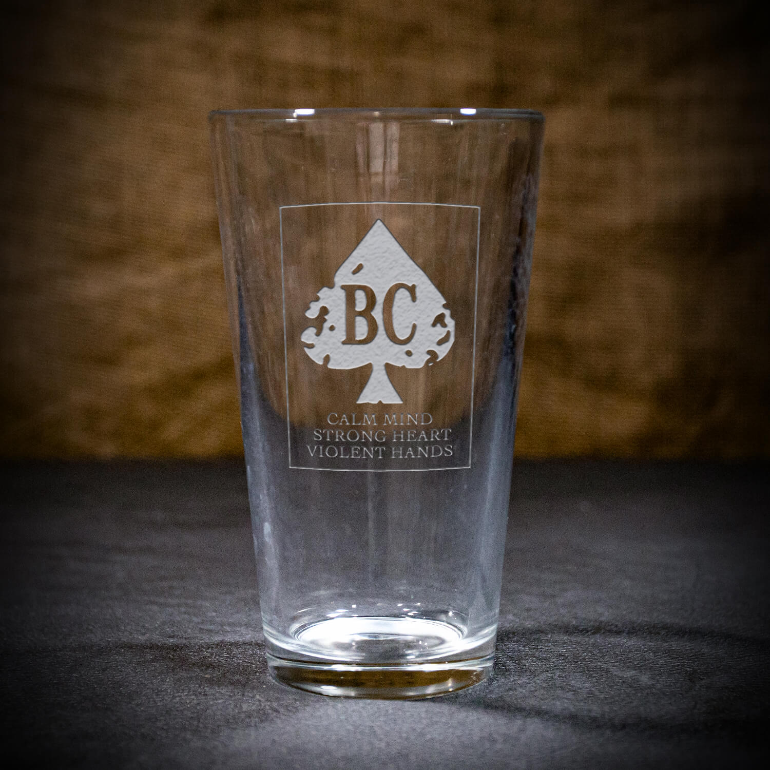 Spade Pint Glass – BC Limited